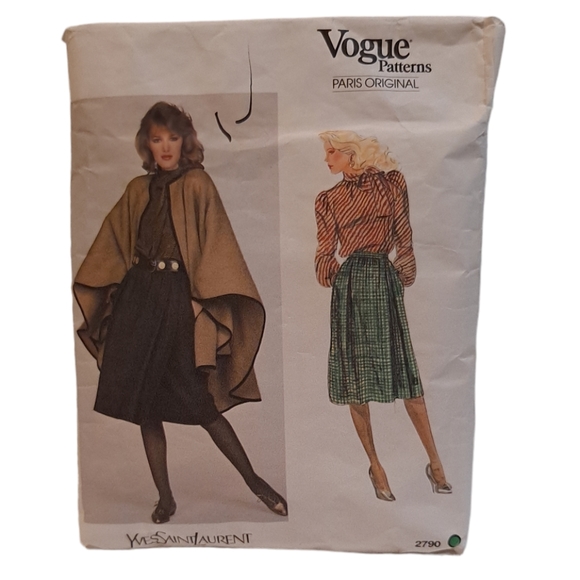 Vogue | Office | 97s St Laurent Vogue 2790 Designer Sewing Pattern ...